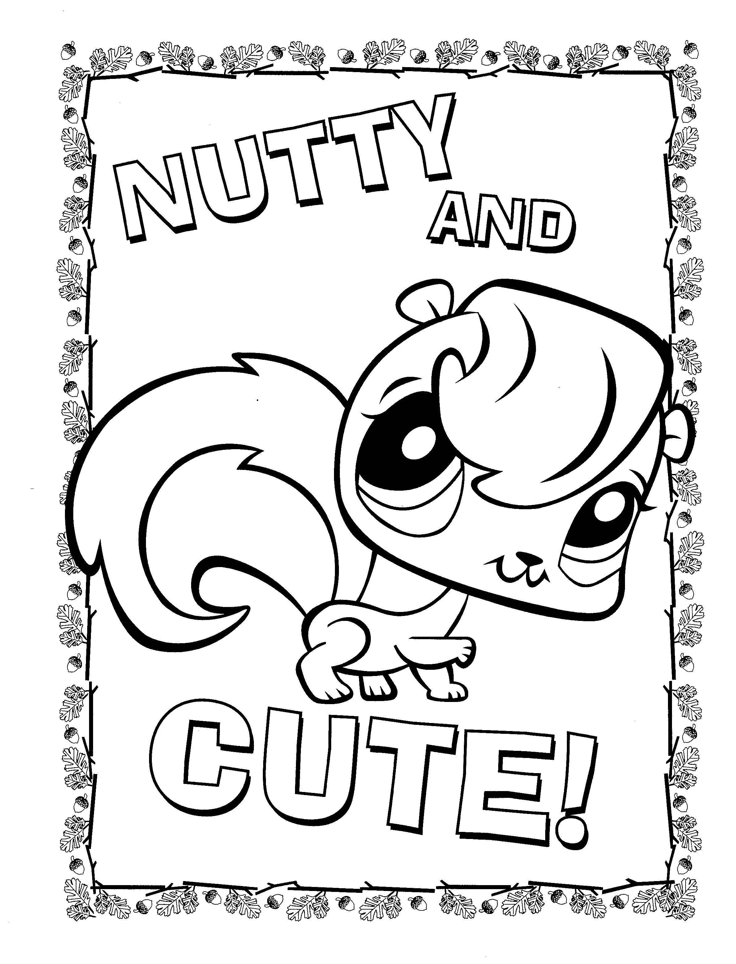 🐿️ LPS Squirrel / Skunk Coloring Pages 🦨 – Littlest Brainrot